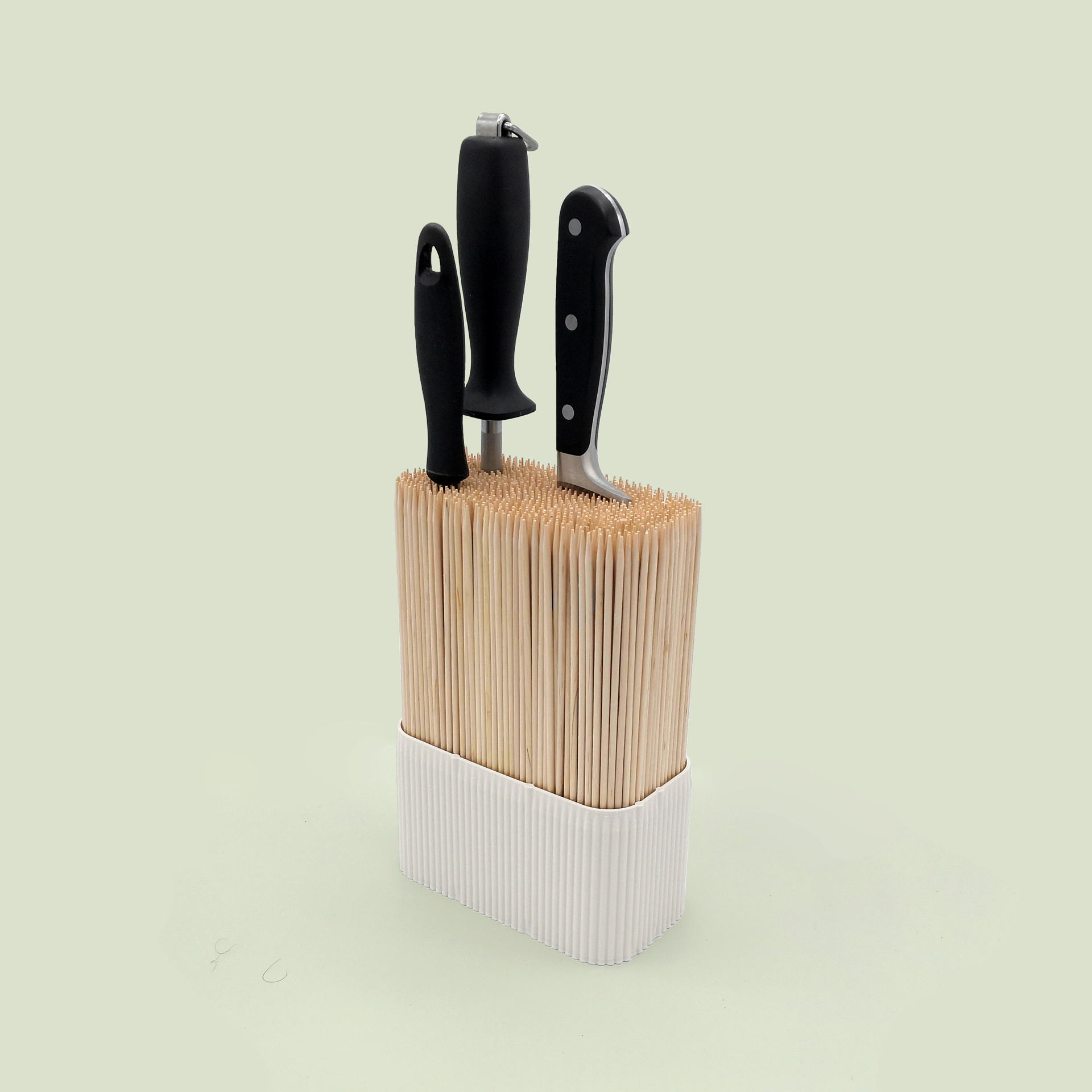 Download STL file Ribbed knife block • 3D printer object ・ Cults