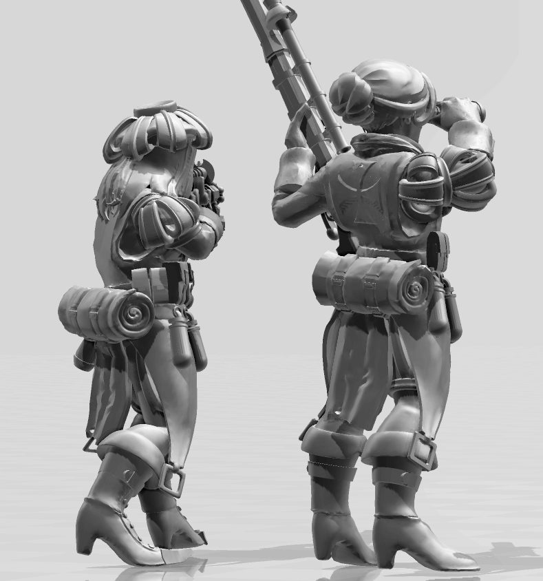 STL file Empire Engineers with Long Rifles・3D printer model to download ...