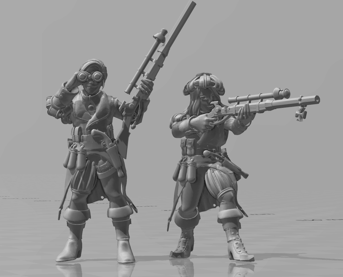 STL file Empire Engineers with Long Rifles・3D printer model to download ...
