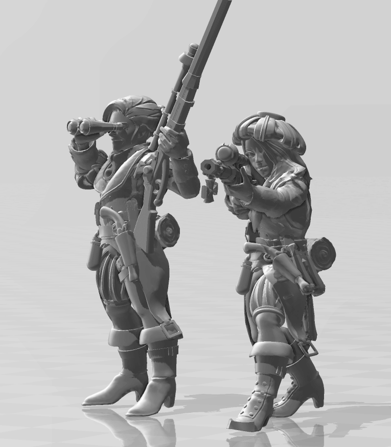 STL file Empire Engineers with Long Rifles・3D printer model to download ...