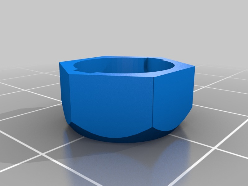 Free 3D file 5mm 12mm hex hub nut (customizer-enabled)・3D printable ...