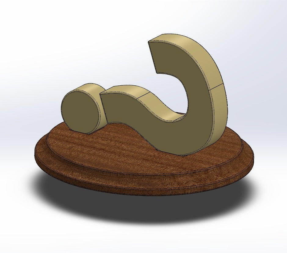 Free STL file Question Mark Trophy ・Design to download and 3D print・Cults