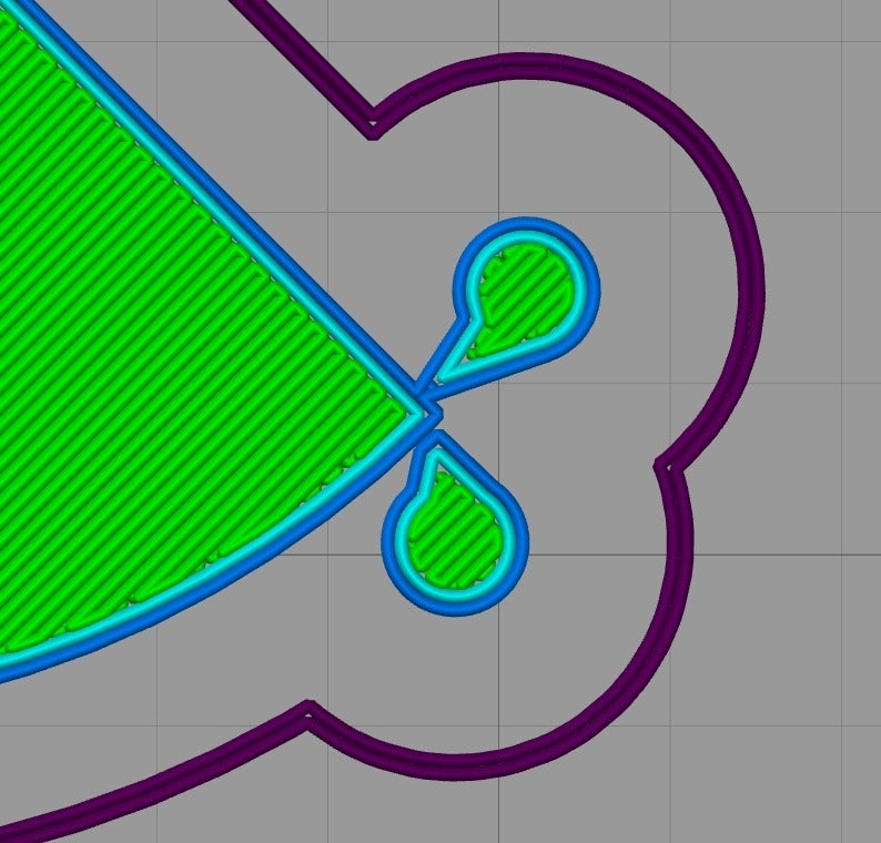 Free STL file Hemi-demi-sphere with corner support tabs・3D printer ...