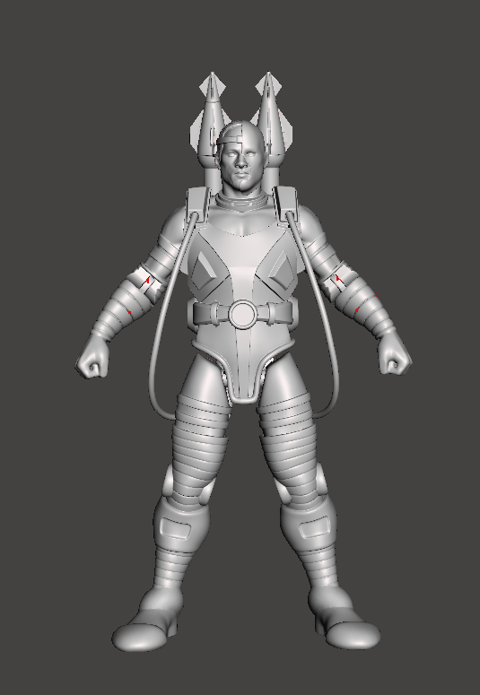 STL file SUPER POWERS. STL CYBORG .3D ACTION FIGURE .OBJ KENNER STYLE ...