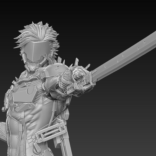 Download STL file Raiden Statue, Metal Gear Solid • 3D printer design ...