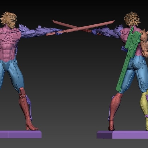 Download STL file Raiden Statue, Metal Gear Solid • 3D printer design ...