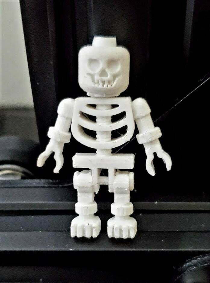 Free STL file Building Block Skeleton Minifig (2 piece remix) 🏗️・3D ...