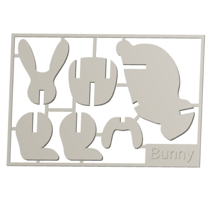 Free STL file Bunny Kit Card・3D print design to download・Cults