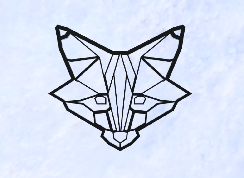 Geometric Fox Face