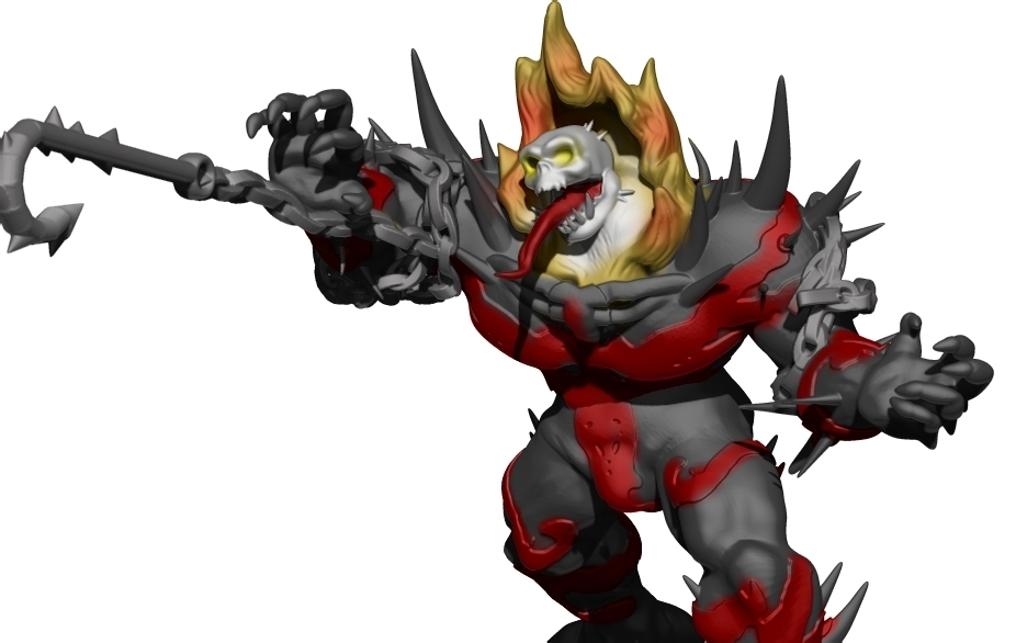 3D file VENOM'S CIRCLE OF FOUR - RED HULK, GHOST RIDER AND VENOM MASH ...