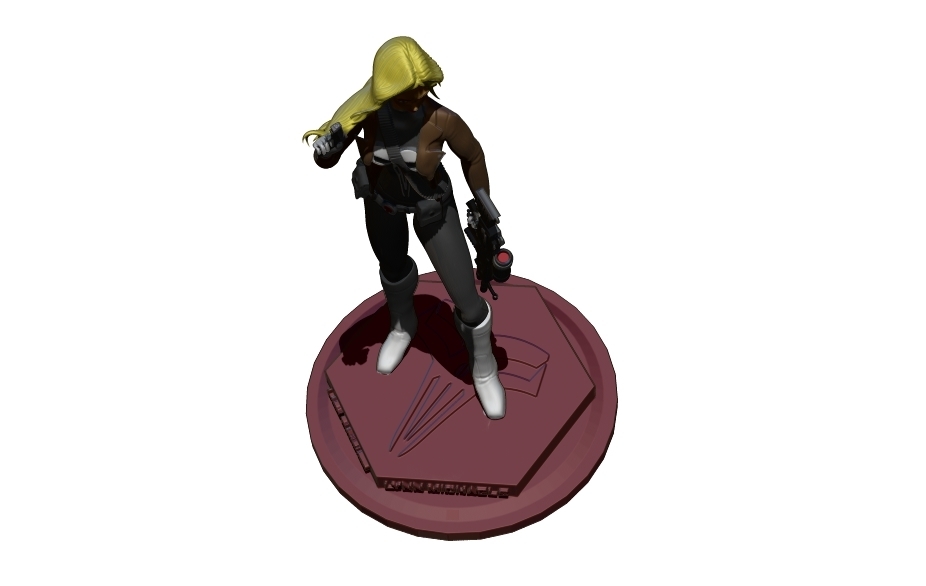 Download STL file LADY PUNISHER - LYNN MICHAELS • 3D printer object ・ Cults