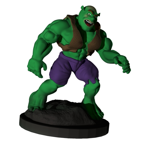 3D file THE INCREDIBLE SHRULK 👽・3D printer model to download・Cults