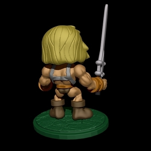 3D file CHIBI HE-MAN!!! 👽・3D printer design to download・Cults