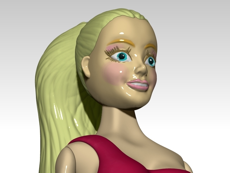 3D-Datei STACY - Modell auf Basis der klassischen Barbie-Puppe・Modell ...
