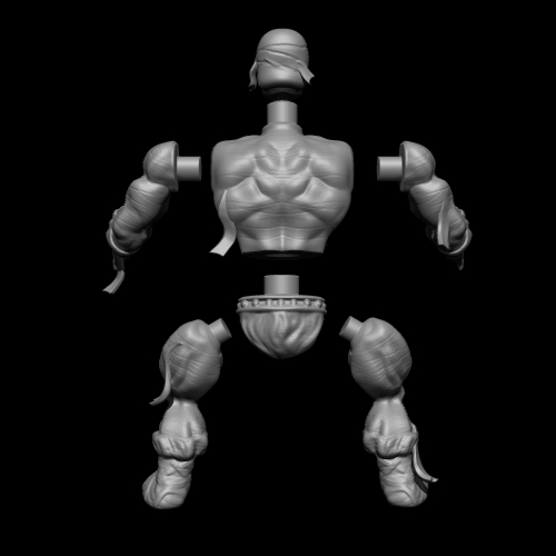 3D file THE MUMMY (TITANS IN THE RING - MOTU STYLE)・3D printable model ...