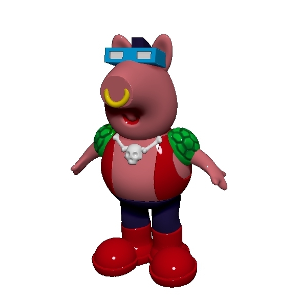 3D file TMNT BEBOP PIG・3D printer model to download・Cults