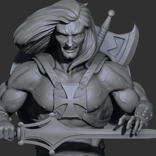 Download STL file He-Man 3D Print • 3D print template ・ Cults