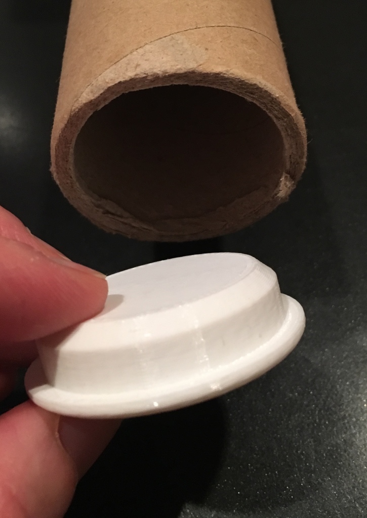 Free 3D file Cardboard Tube end-cap for Life-Sized Lego Master Wu Staff ...