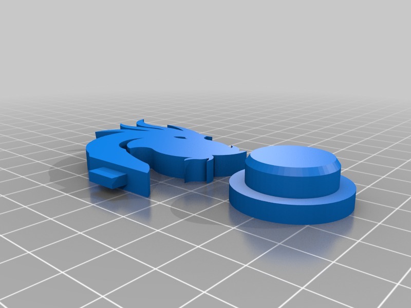 Free 3D file Dragon Head end cap for 3/4" diameter rod (PVC pipe)・3D printer model to download・Cults