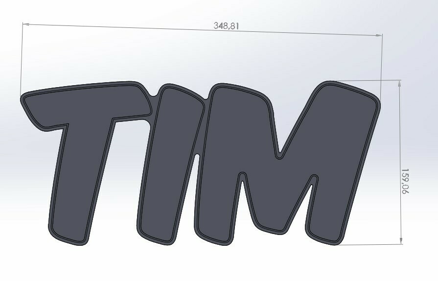 STL file Tim Timo Timon LED illuminated letters 3 names・3D printing ...