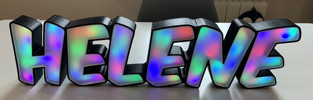 Free 3D file Helene LED Namen Leuchtbuchstaben・3D printable model to ...