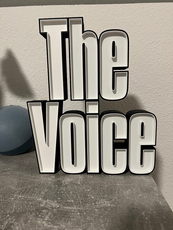 STL file The Voice LED illuminated letters 🏠・3D printable design to ...