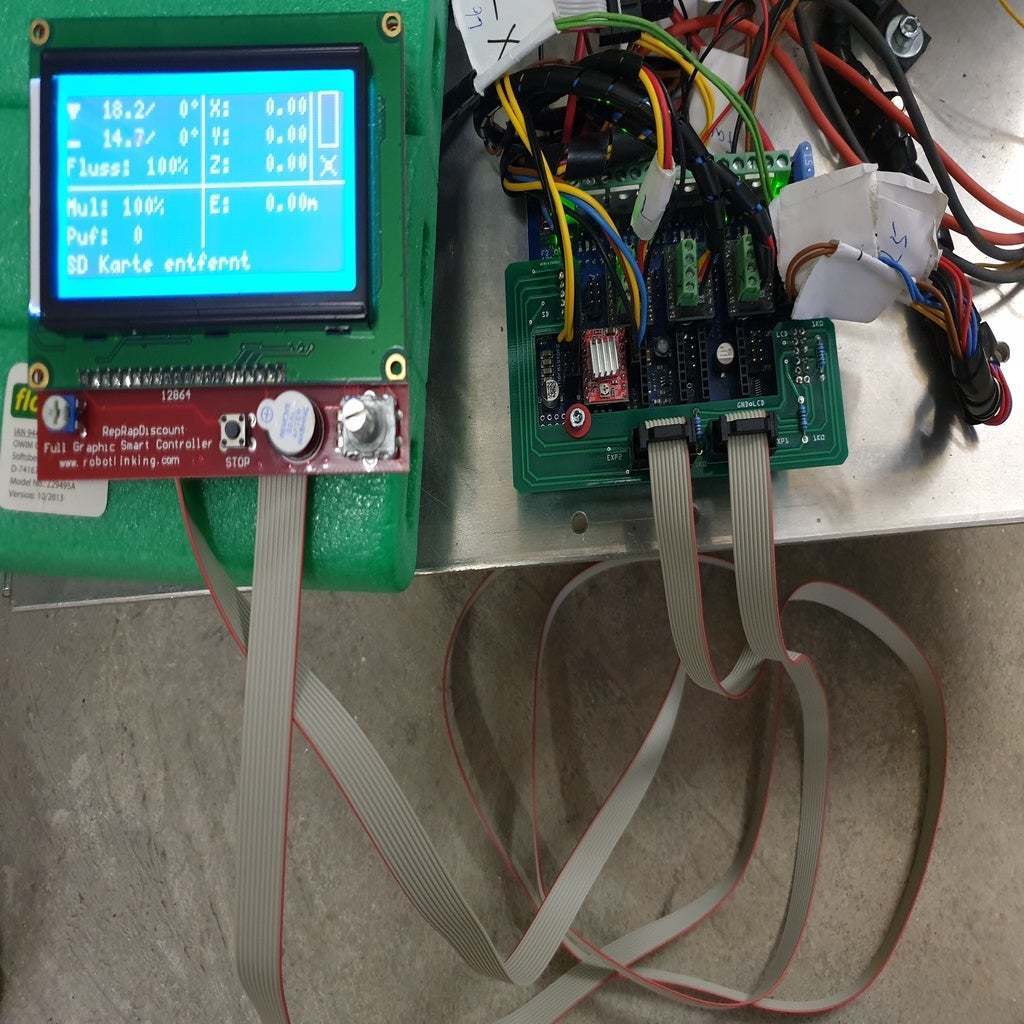 Download free STL file Radds to LCD 12864 Full Graphic Display Smart ...