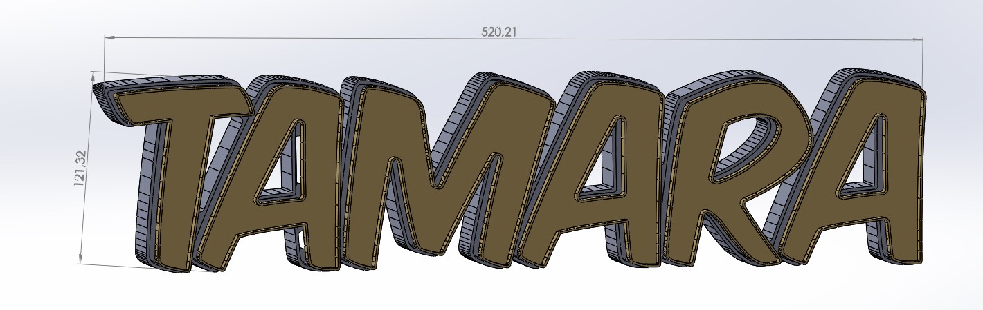 STL file TAMARA LED ILLUMINATED LETTERS・3D printing design to download ...