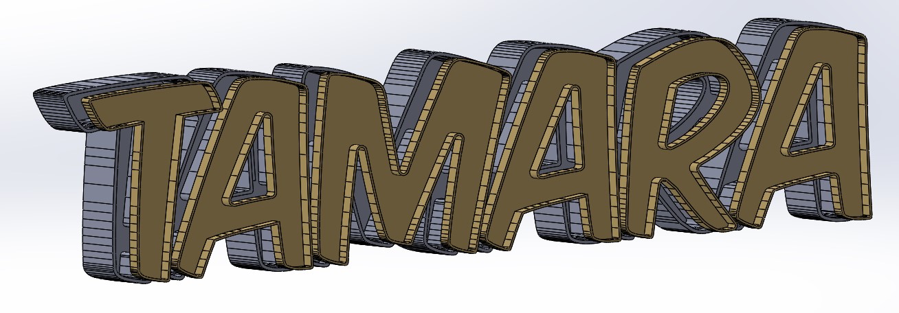 STL file TAMARA LED ILLUMINATED LETTERS・3D printing design to download ...