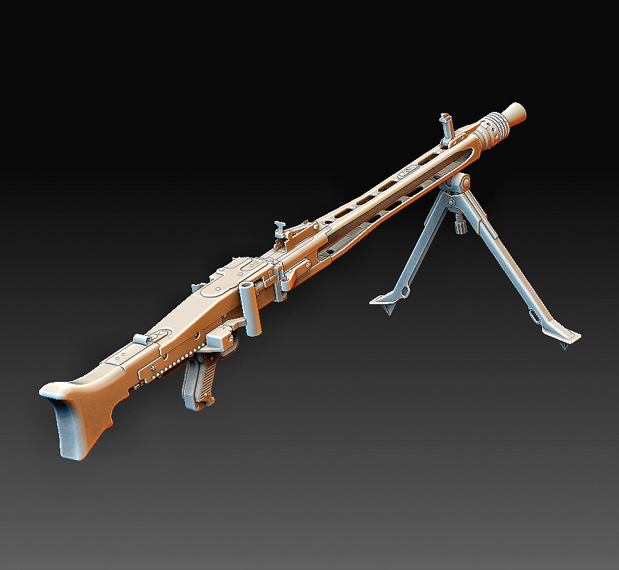 STL file MG 42 Mashinegun・3D printing model to download・Cults