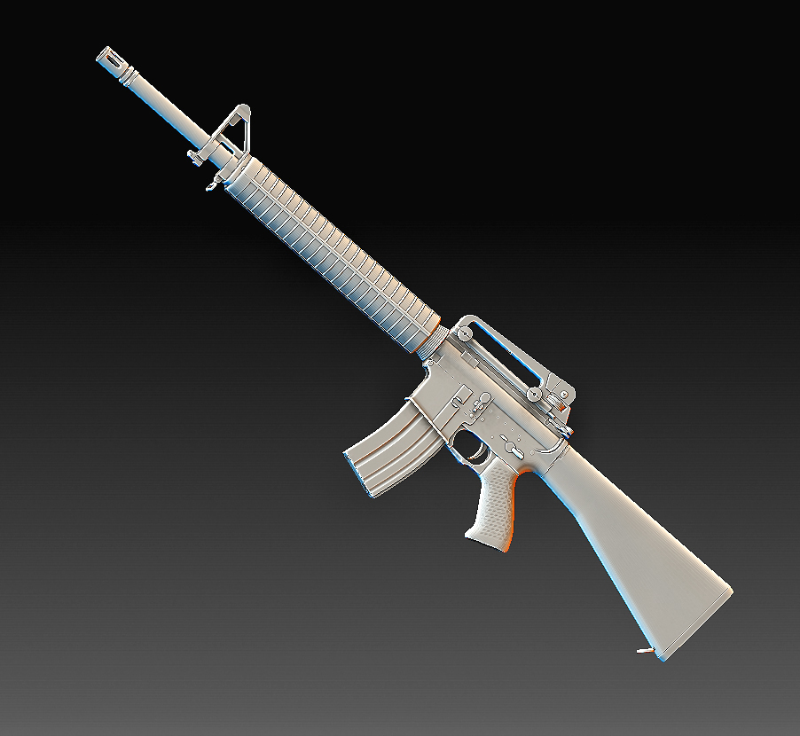 Free STL file M 16 Rifle 🔫・3D print design to download・Cults