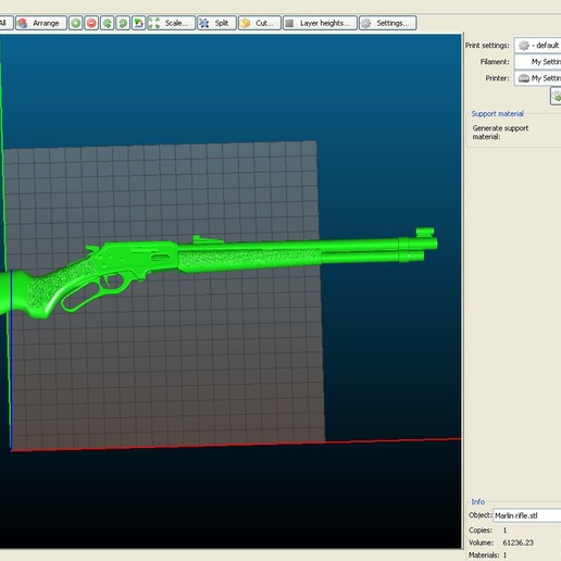 Download OBJ file Marlin rifle • 3D printable template ・ Cults