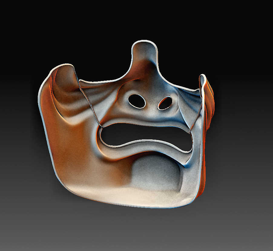 Free STL file Shogun mask・3D printer design to download・Cults