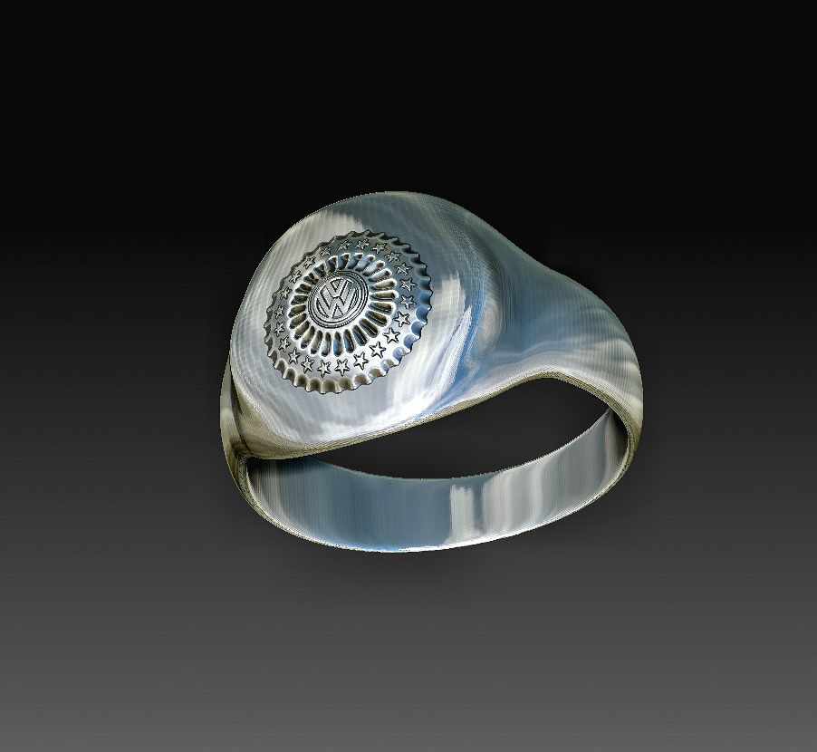 Free STL file VW ring・3D printer design to download・Cults