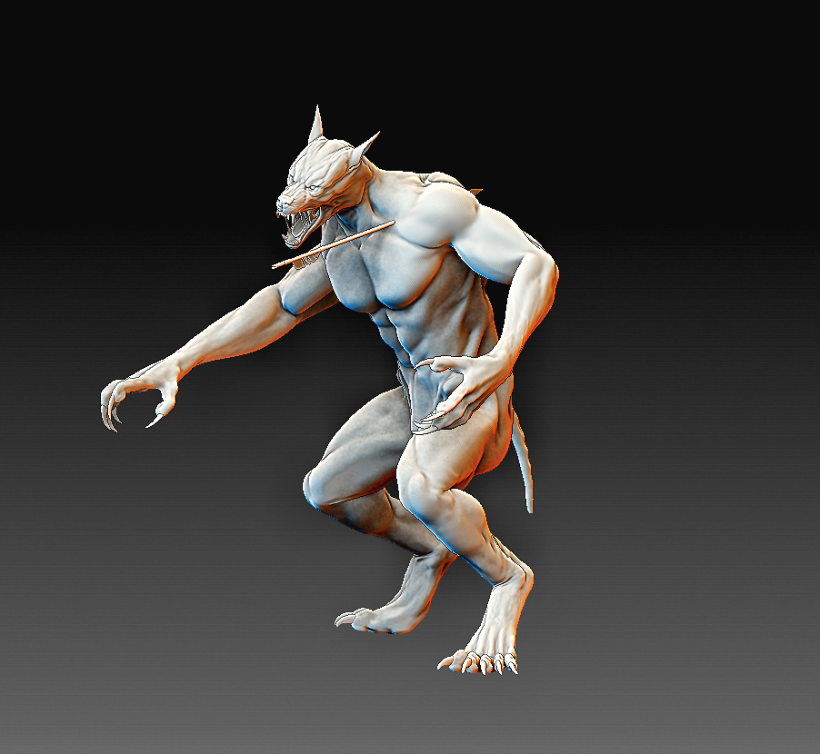 Free STL file Werewolf・3D printer model to download・Cults