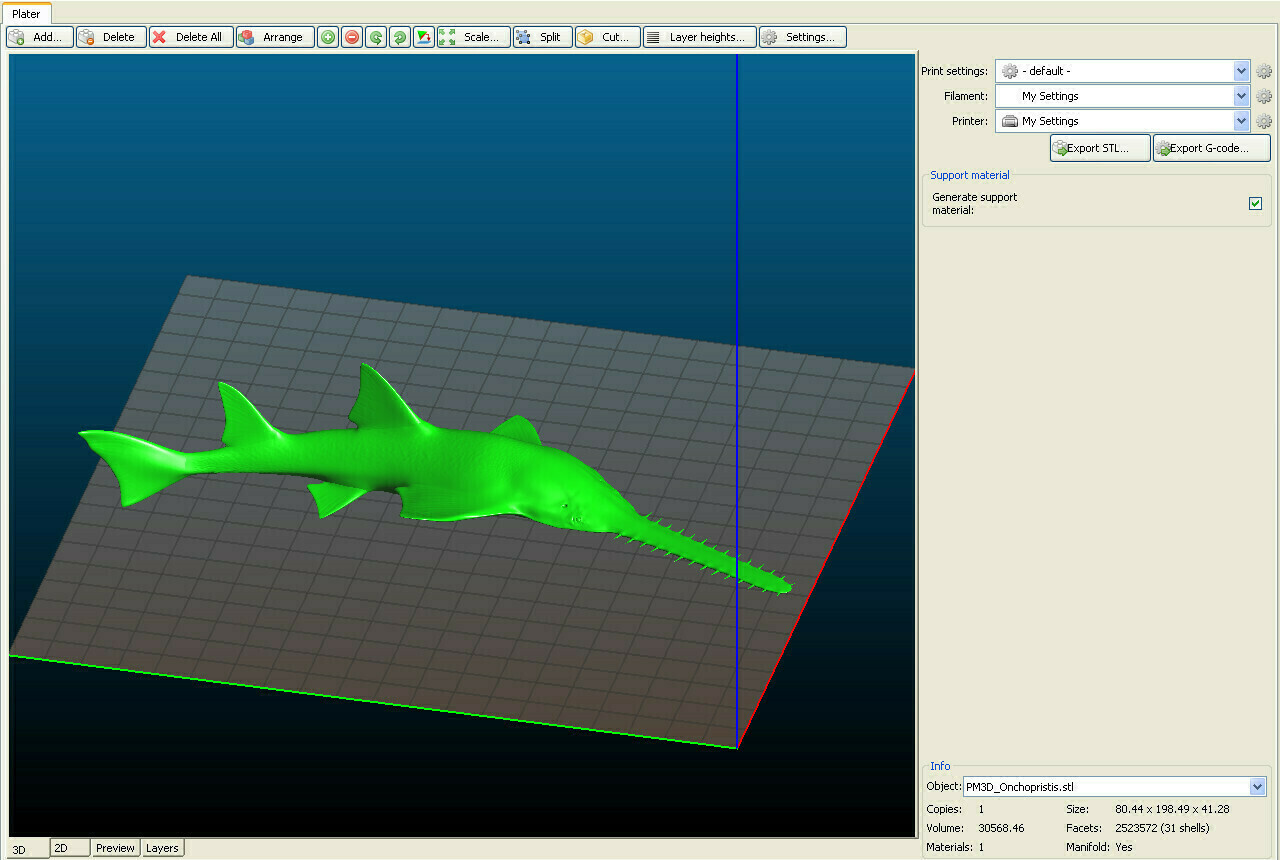 Free STL file Onchopristis fish 🐠・3D printer model to download・Cults