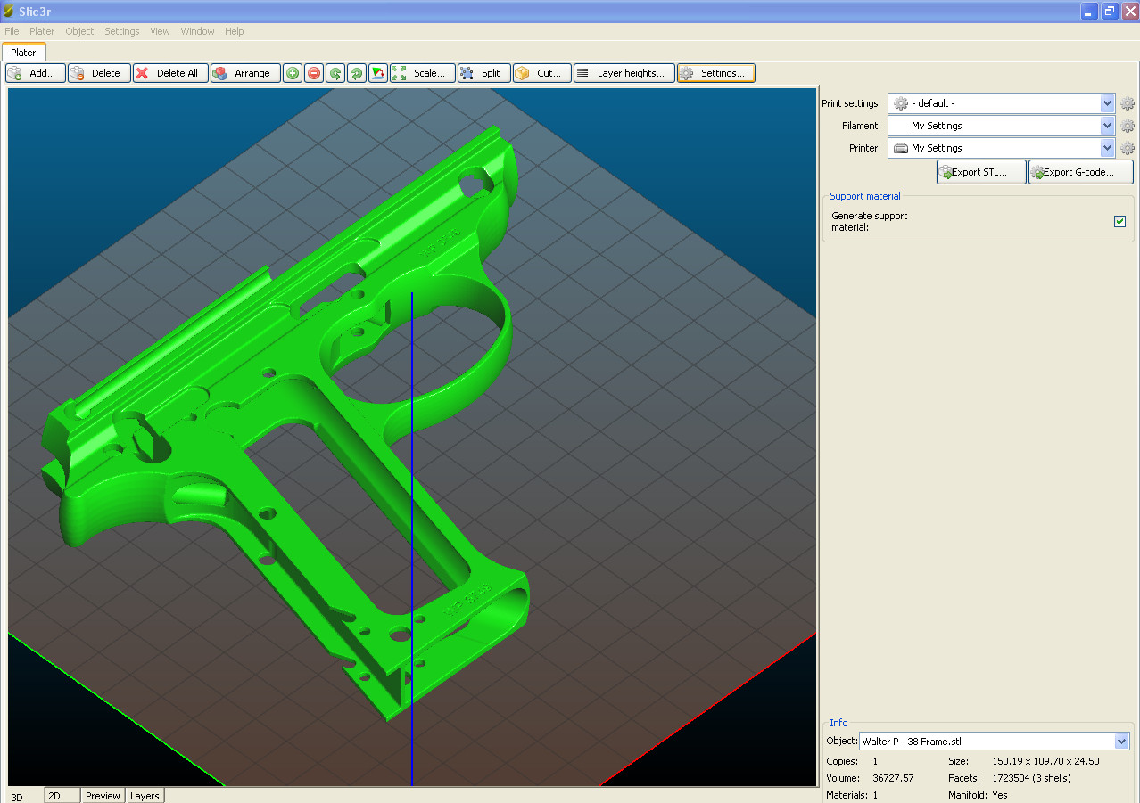 Free STL file Walter P-38 frame・3D print design to download・Cults