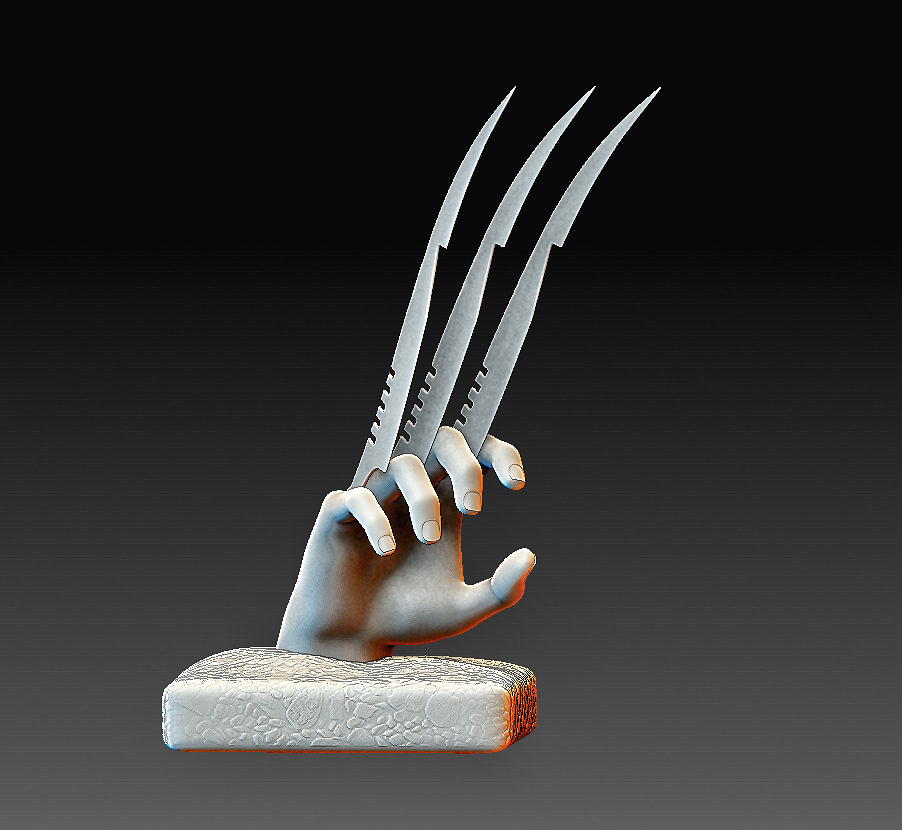 Бесплатный STL файл X Man hand 👨・3D-печать объекта для загрузки・Cults