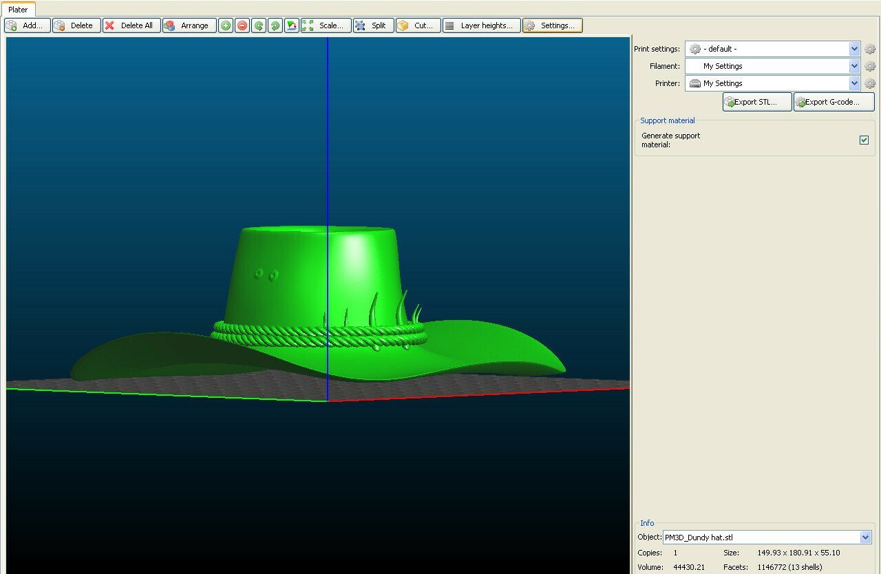Free STL file Aussie hat 2・3D printing idea to download・Cults