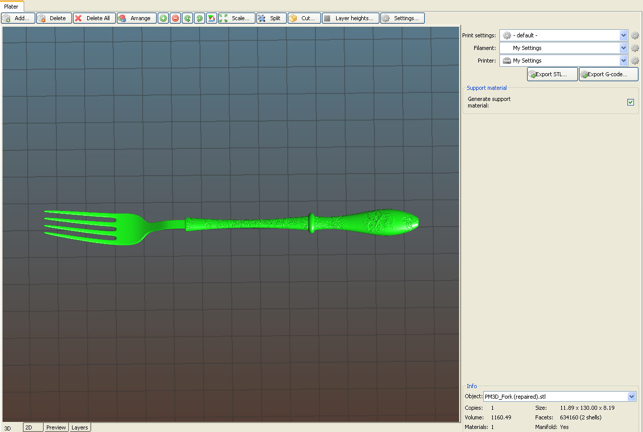 Free STL file Fork model 🎨・3D printer model to download・Cults