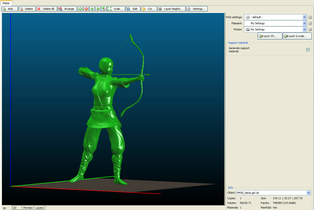 Free STL file Ninja girl 🥷・3D printing design to download・Cults