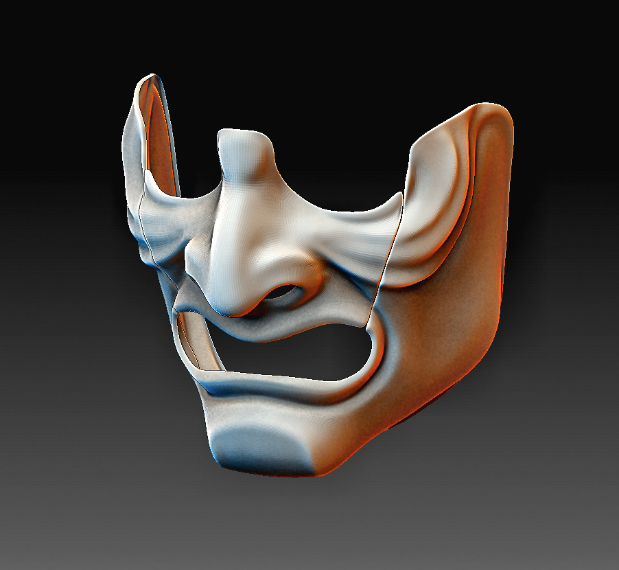Free STL file Shogun mask・3D printer design to download・Cults