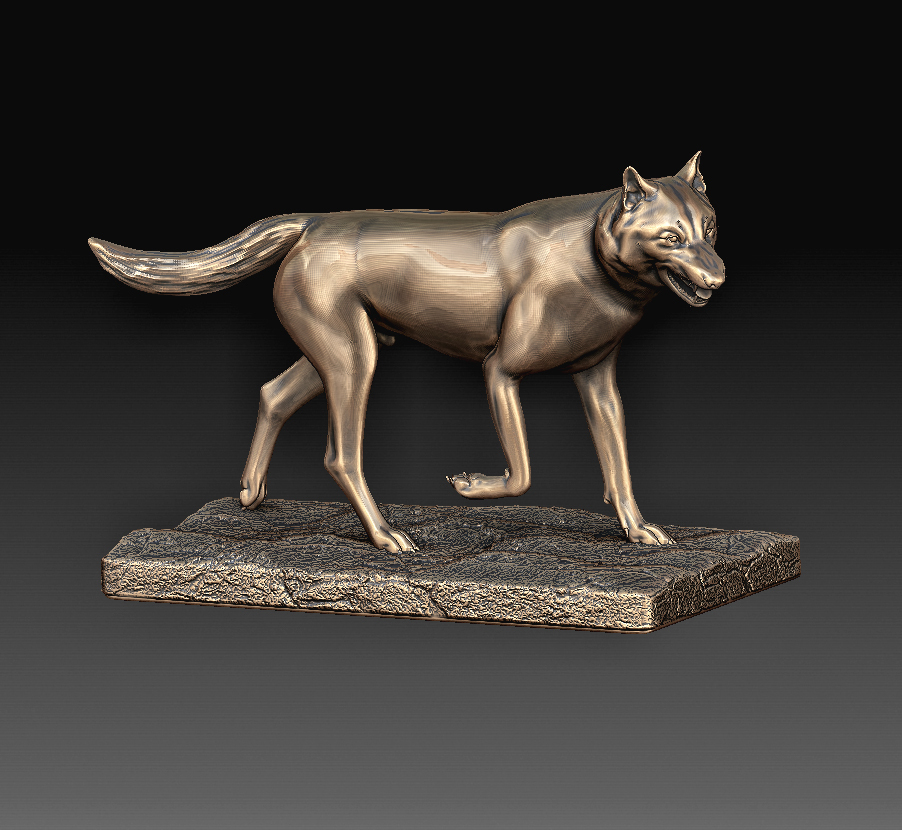 Free STL file Wolf・3D printer design to download・Cults