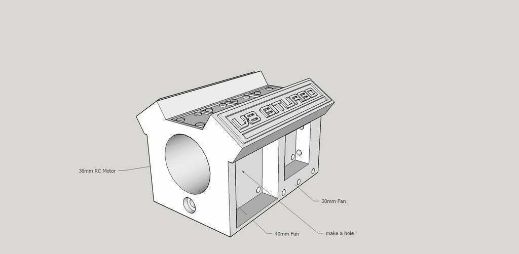 Free STL file RC Car Engine scale 1:10 Crawler Axial SCX10 now with ...