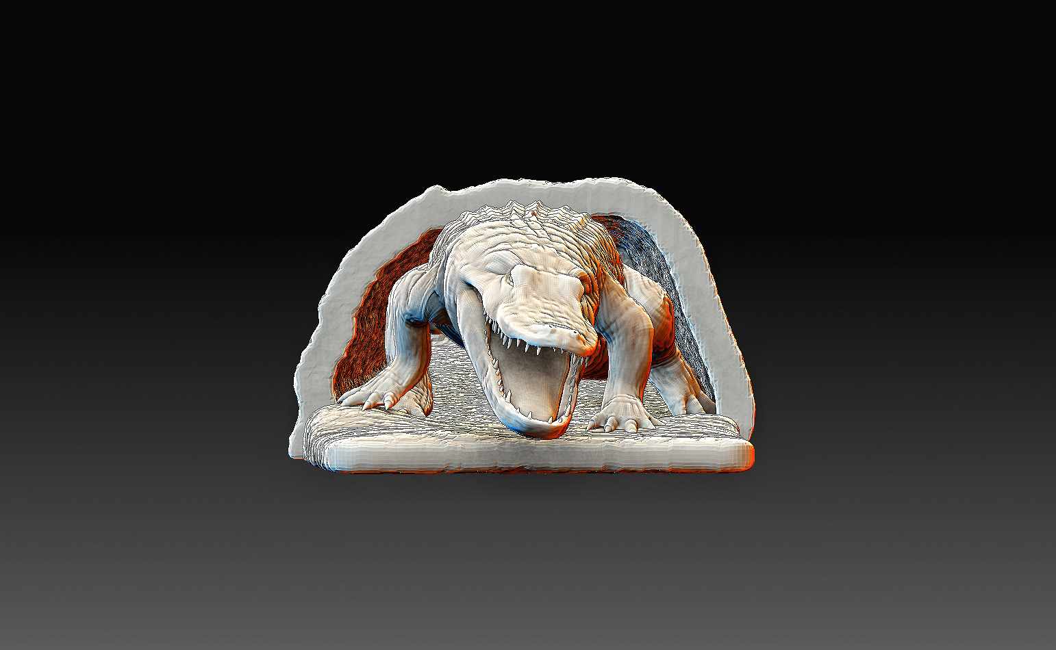 Free STL file Alligator 🎨・3D print object to download・Cults