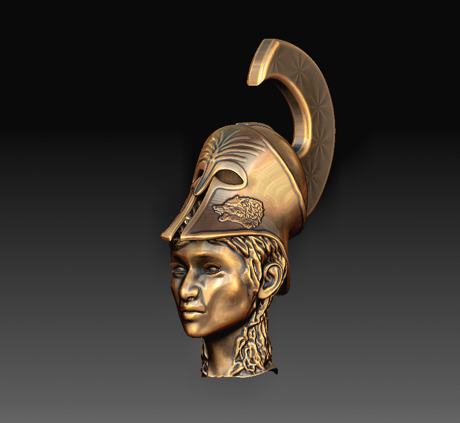 Free STL file Athena head 🎨・3D print object to download・Cults