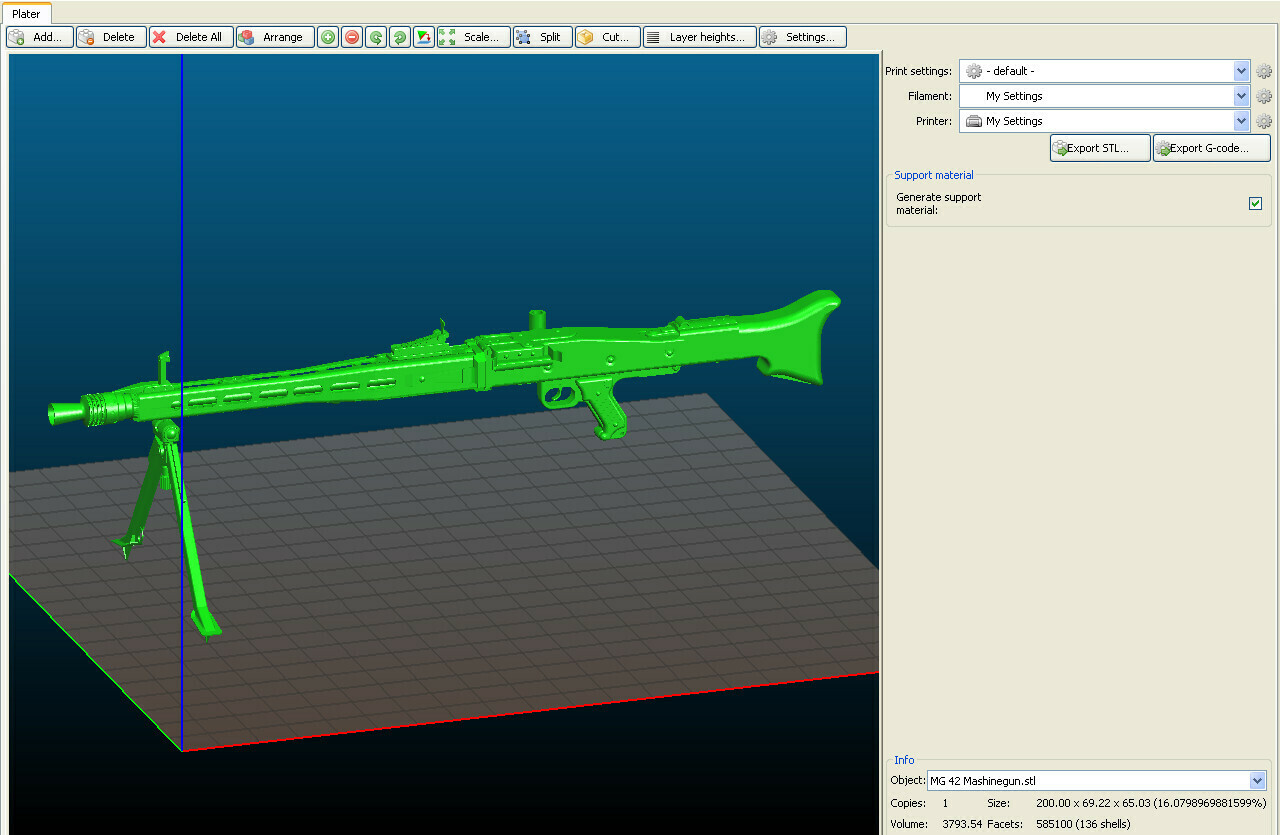 STL file MG 42 Mashinegun・3D printing model to download・Cults
