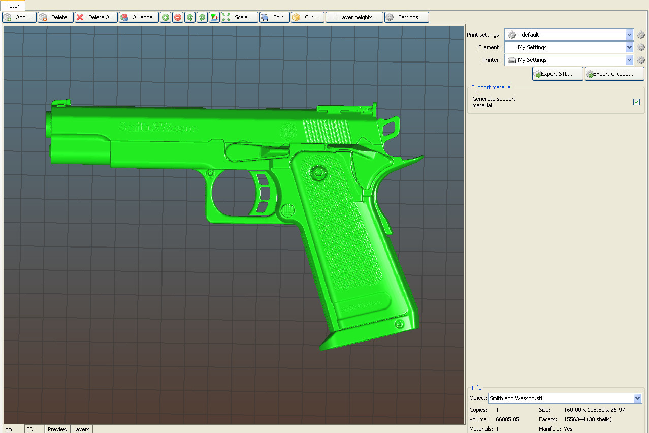 Free STL file Gun SW・3D print model to download・Cults