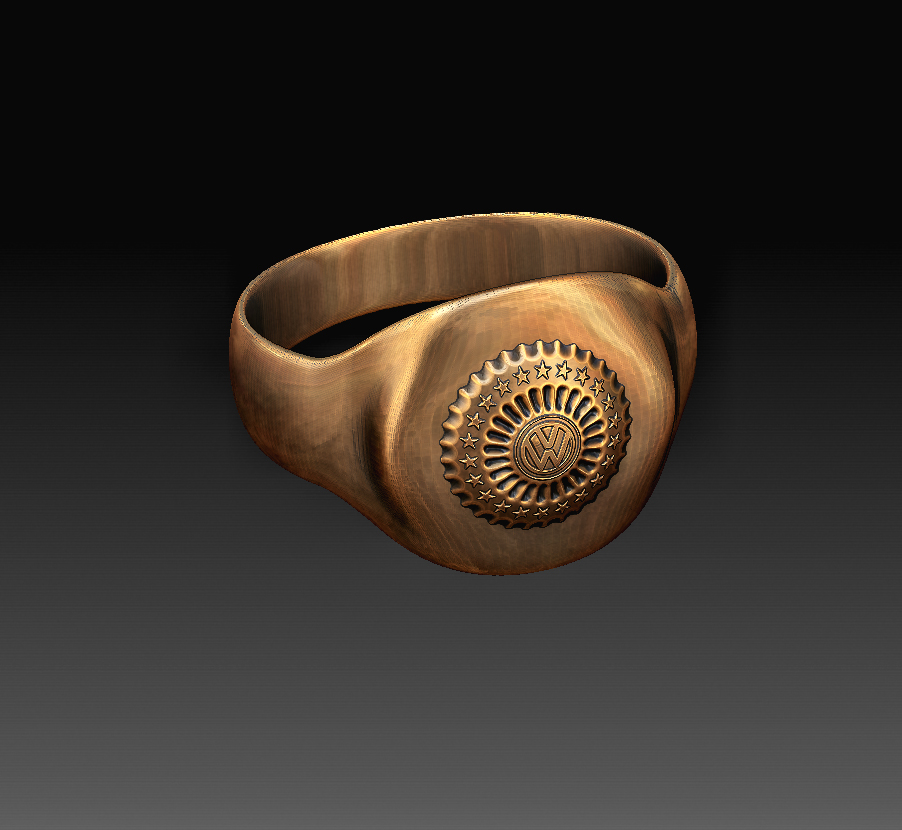 Free STL file VW ring・3D printer design to download・Cults