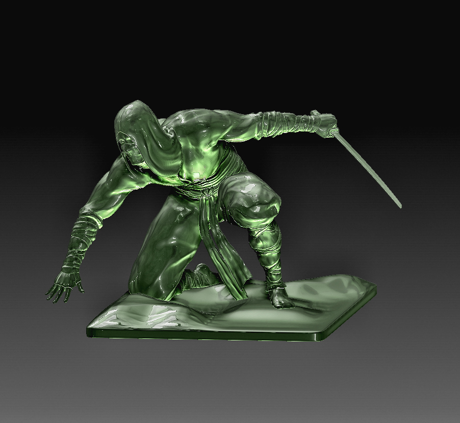 Archivo STL Estatua ninja・Modelo para descargar y imprimir en 3D・Cults